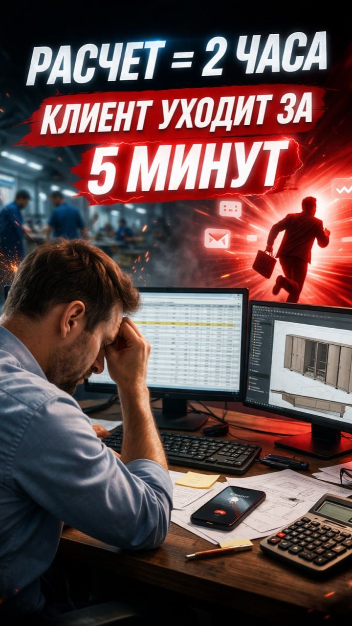 Менеджер считает руками — клиент уходит