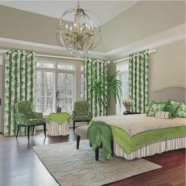 Виртуальная примерка  текстиля в спальне