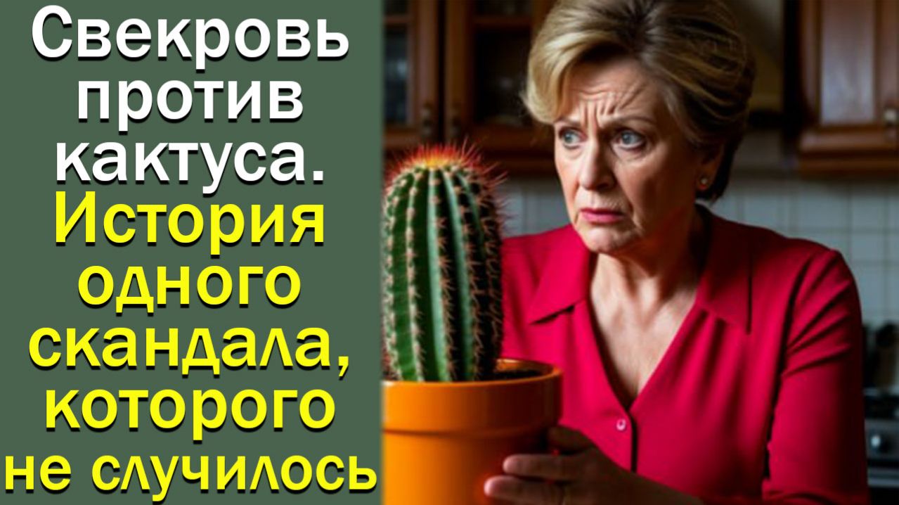 Свекровь против кактуса: История одного скандала, которого случилось