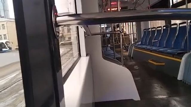 Поездка на Трамвае №46 На Витязе М №31374 (3-ая Владимирская Улица–Метрогородок) Москва 16.02.2023