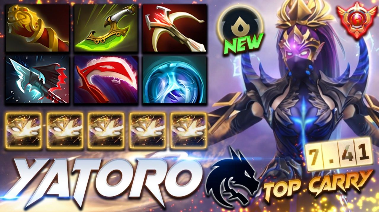 [7.41] YATORO TEMPLAR ASSASSIN — профессиональный геймплей в Dota 2 [Смотри и учись]