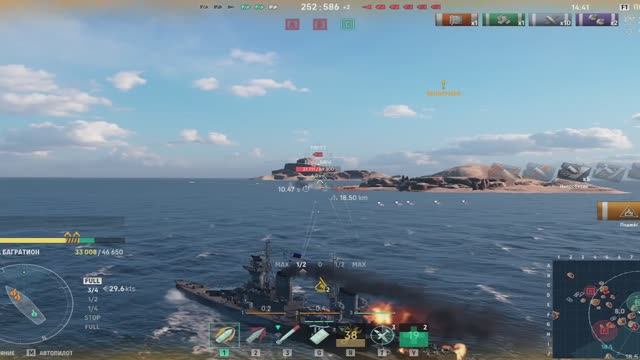 Мир кораблей (World Of WarShips).Линкор Amagi+крейсер Багратион