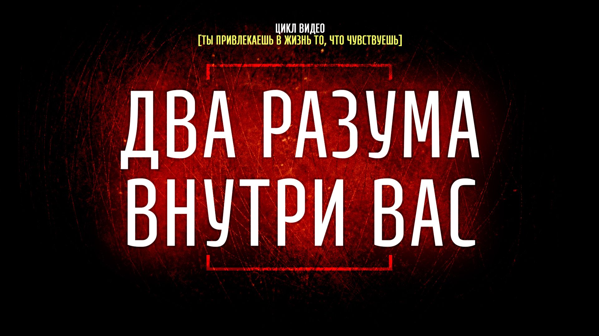 #3 Два разума внутри Вас [Ты привлекаешь в жизнь то, что чувствуешь]