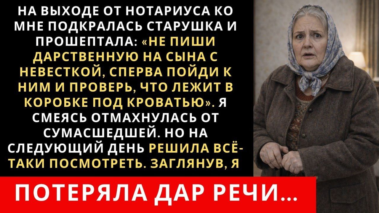 Истории из жизни| На выходе от нотариуса ко мне подкралась старушка|Аудио рассказы|Жизненные истории