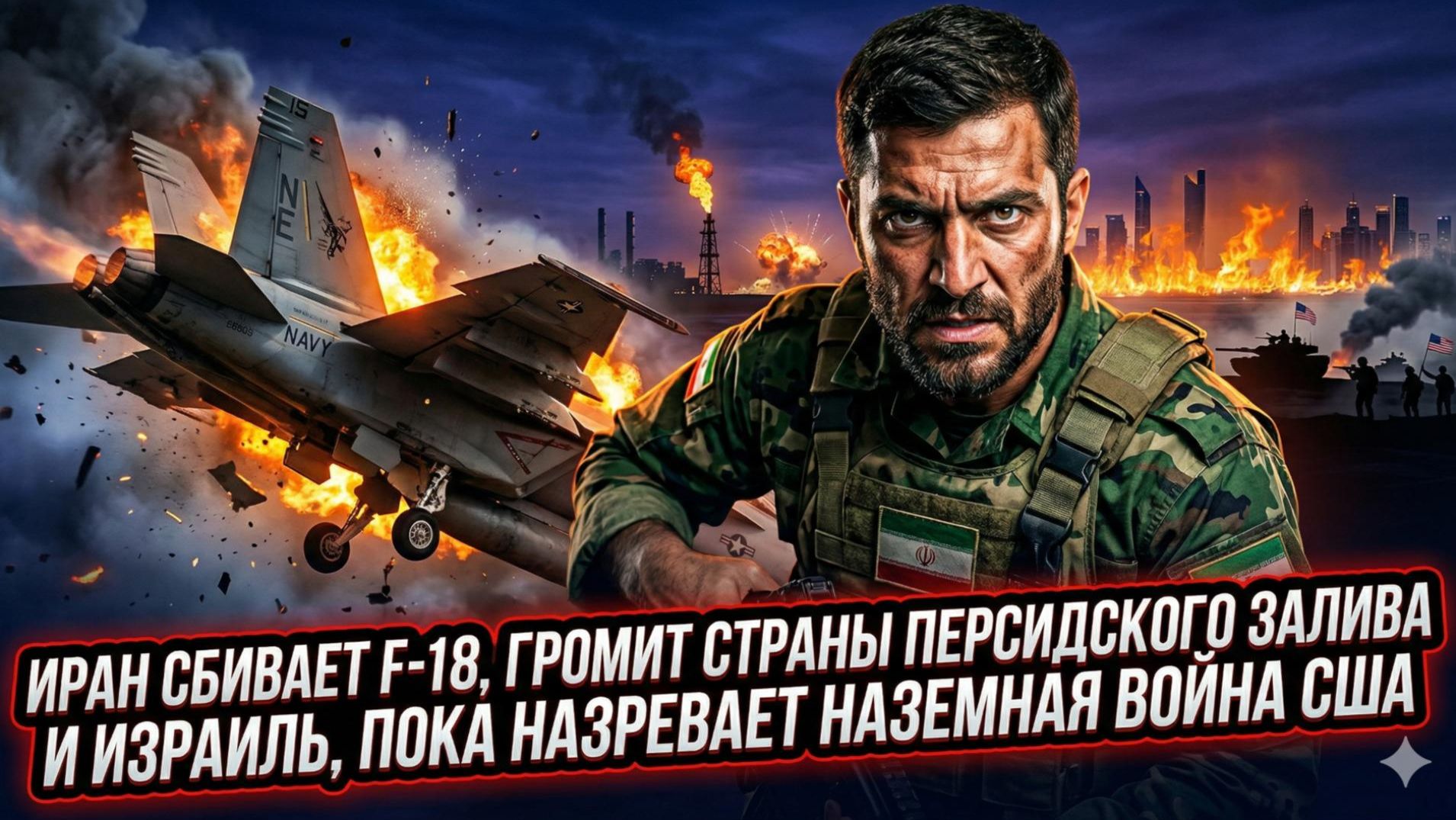 💥Дэнни Хайфонг | Иран сбил F-18 США, разбомбил залив и Израиль: Пентагон готовит наземную войну!