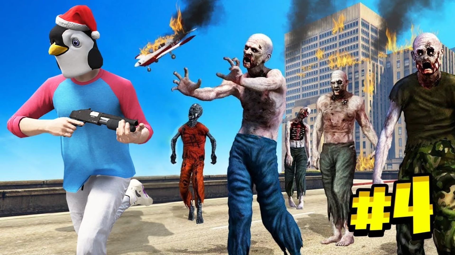 100 дней выживание в зомби апокалипсисе! - выживание в гта 5!