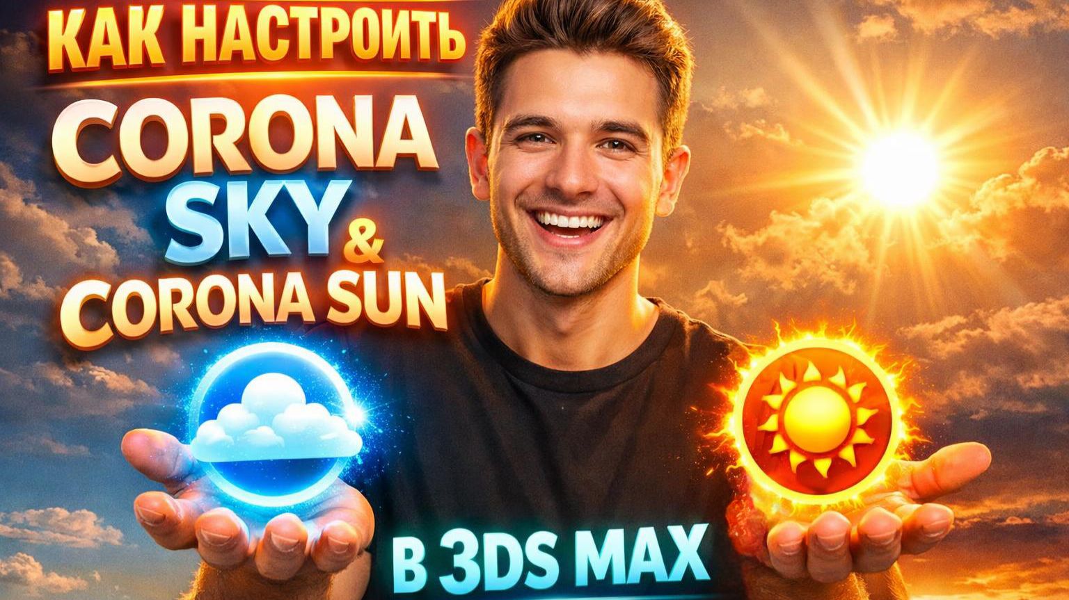 Как настроить CORONA sky и CORONA sun в 3ds Max?