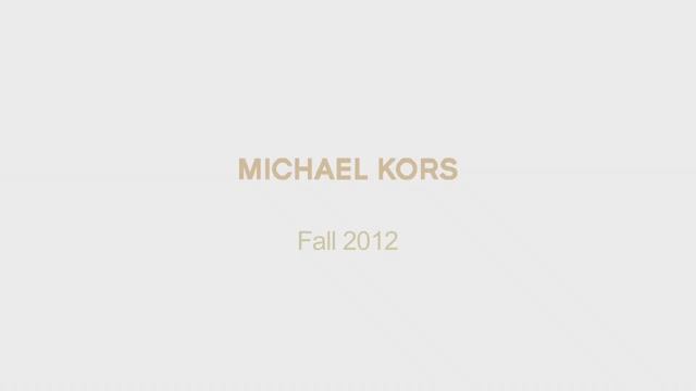 Показ коллекции Michael Kors осень-зима 2012-2013