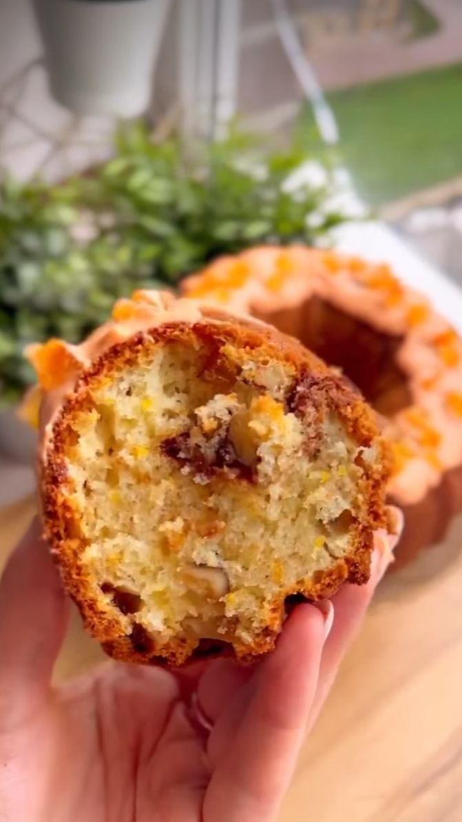 Апельсиново-шоколадный кекс