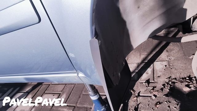 Установка увеличенных брызговиков на Datsun on do.