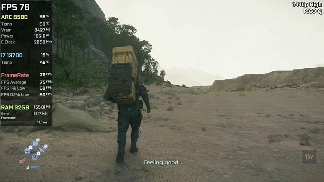 Intel ARC B580 | DEATH STRANDING 2: ON THE BEACH