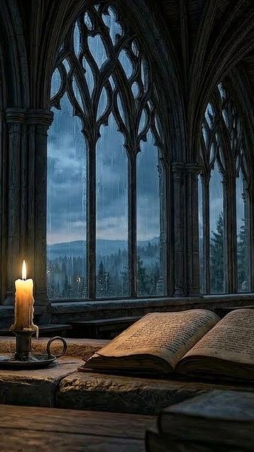 🏰 Шум Дождя и Гром в Замке | Звуки природы для сна, учебы и релакса