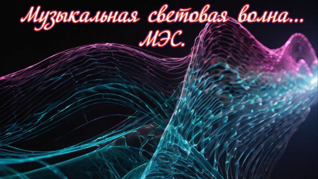 Музыкальная световая волна... МЭС. МузыкаЭлектрическогоСвета. Премьера трека!