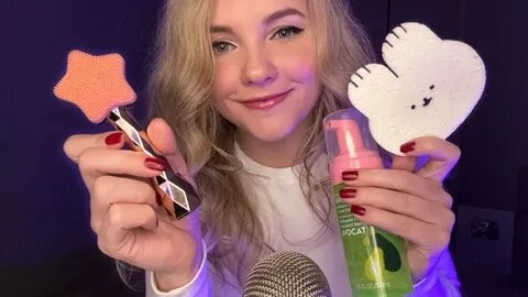 🍿 АСМР Уход за кожей деревянной косметикой🧴