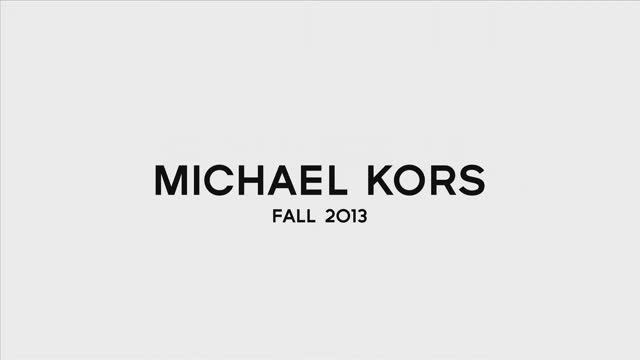 Показ коллекции Michael Kors осень-зима 2013-2014