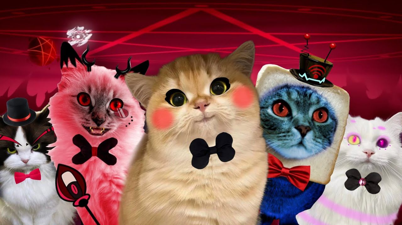 ОТЕЛ ХАЗБИН СТАЛИ КОТИКАМИ! МЕТАМОРФОЗЫ ОТ МУЛЬТИКА К КОШЕЧКАМ МЯУ МЯУ