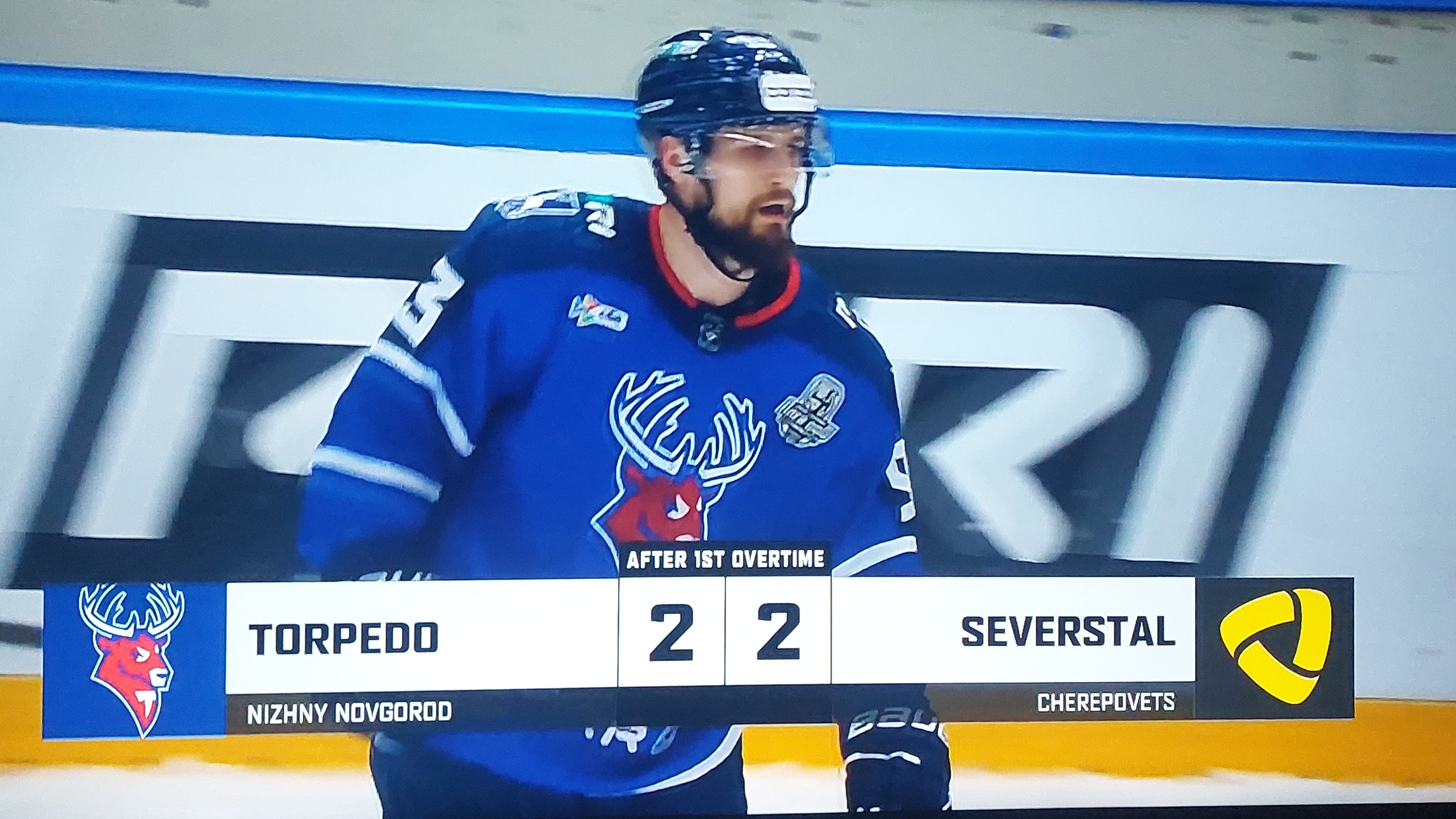 Хоккей. Овертайм Плей - офф 1/8  финала Торпедо - Северсталь