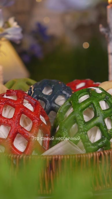 Зефиросендвичи в форме пасхальных яиц