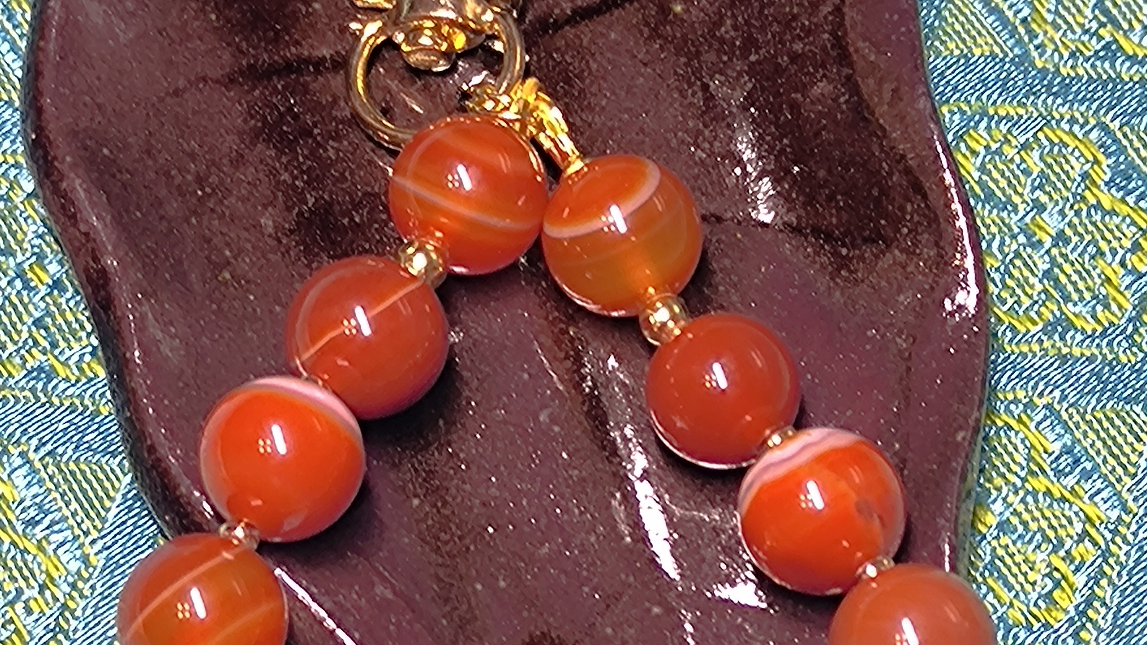 Подвес из натурального агата