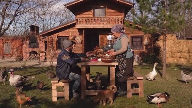 Kənd Həyatı. Готовим уютный деревенский зимний обед