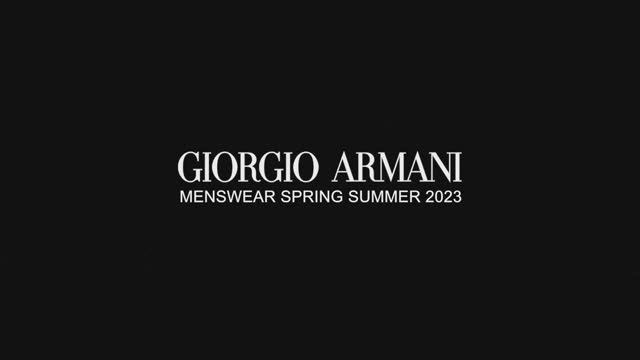 Показ мужской коллекции Giorgio Armani весна-лето 2023