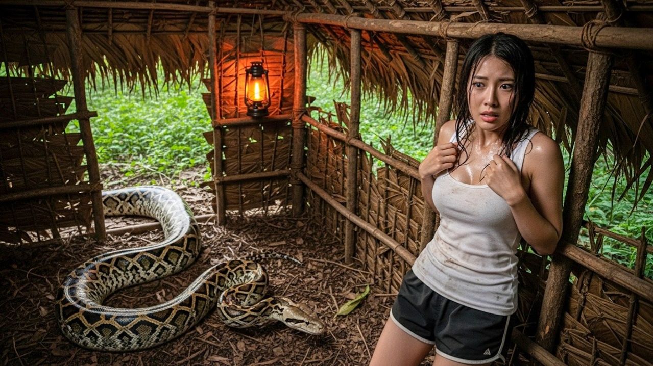 Выживание в одиночку. Пробуждение в ловушке с гигантским питоном.