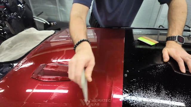 Полный гайд по оклейке крыши BMW X3 (G45) в красный полиуретан Wematec 🔥