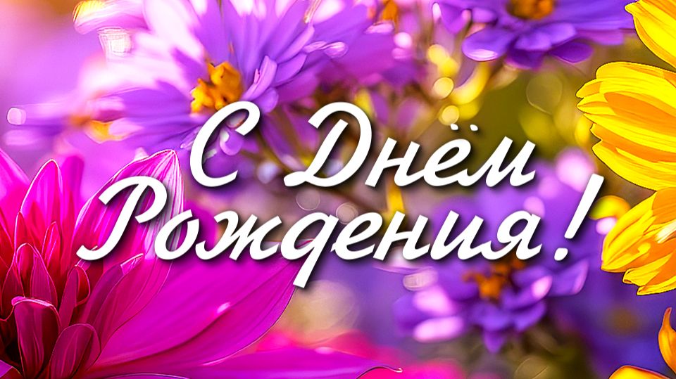 Красивое поздравление С Днем Рождения! Красивые пожелания под веселую музыку на день рождения!