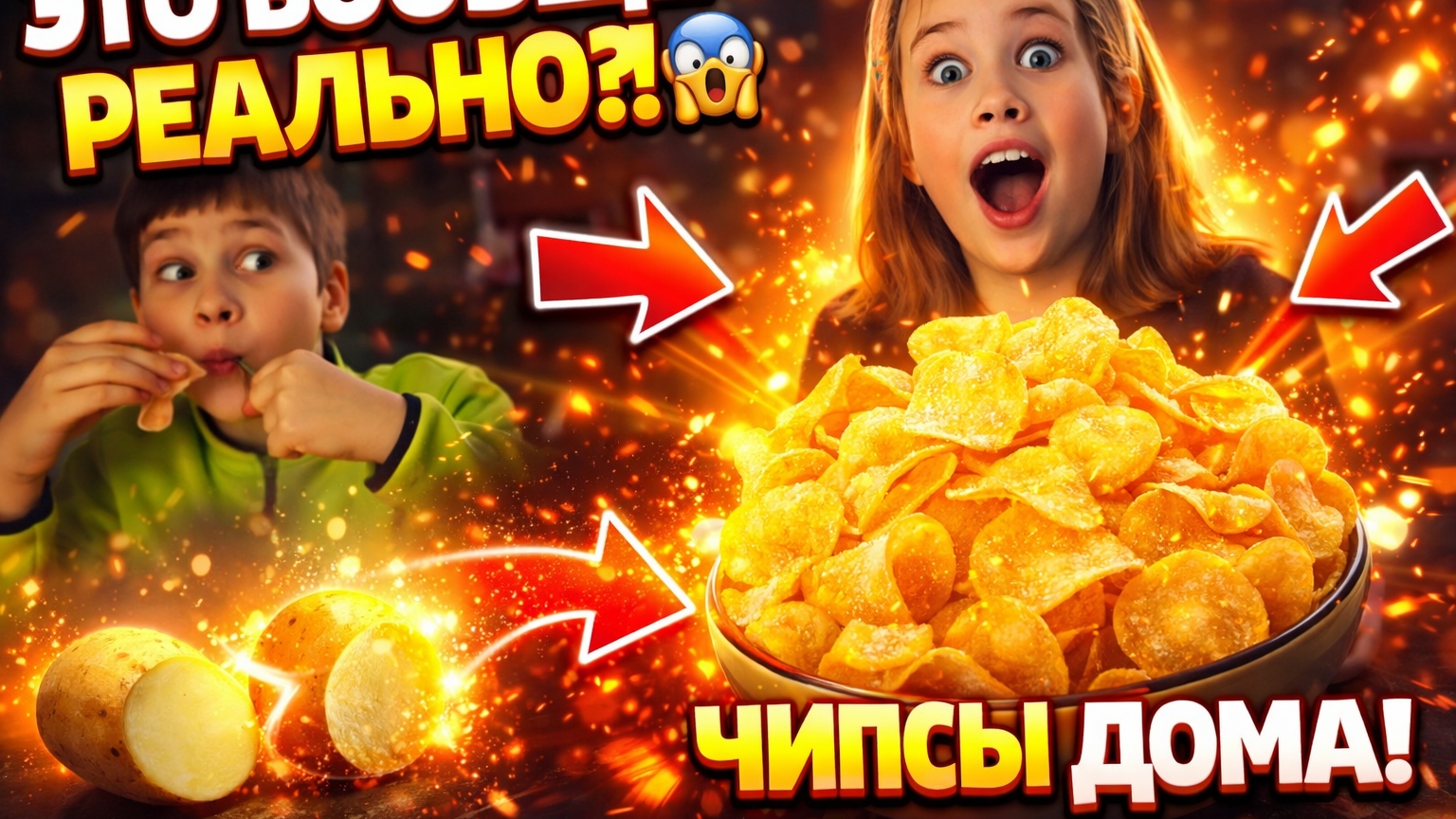 КАК СДЕЛАТЬ ЧИПСЫ ДОМА 😱 ПРОСТОЙ РЕЦЕПТ | ГОТОВИМ С АНЕЙ