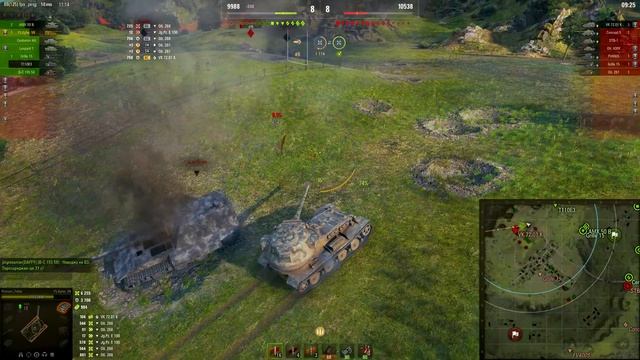[Fermani wot] Pz.Kpfw. VII ● Списанный немецкий дед в бою внезапно напомнил, что его рано хоронить