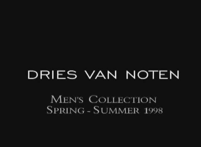 Показ мужской коллекции Dries Van Noten весна-лето 1998