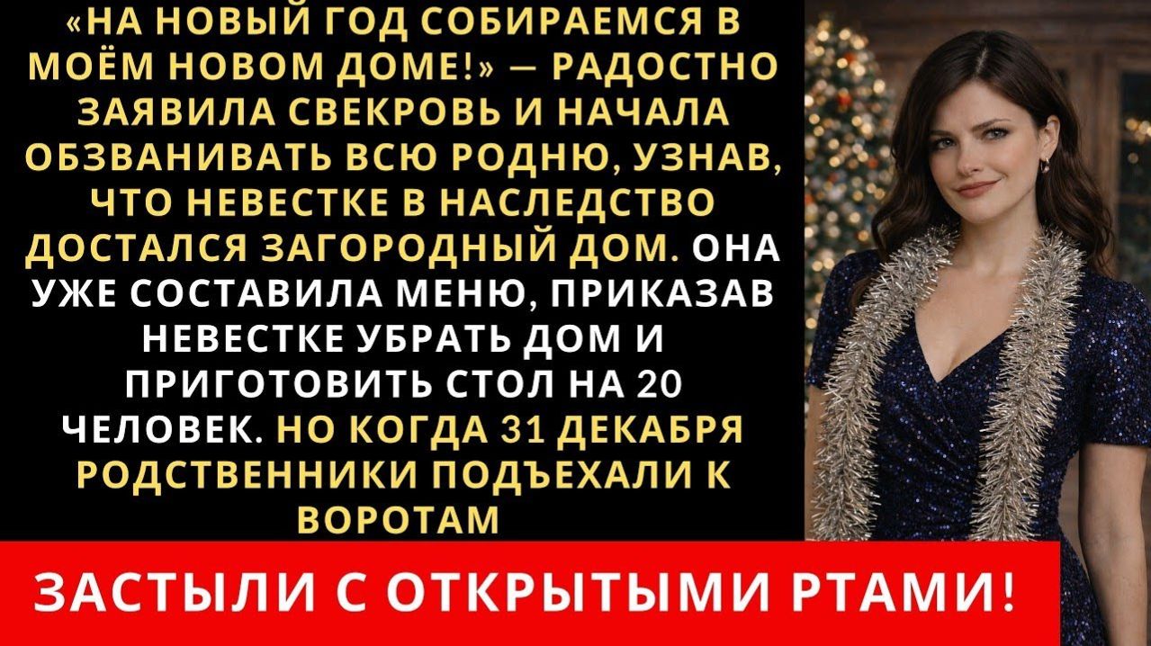 Истории из жизни| «На Новый год собираемся в моём новом доме!» |Аудио рассказы|Жизненные истории