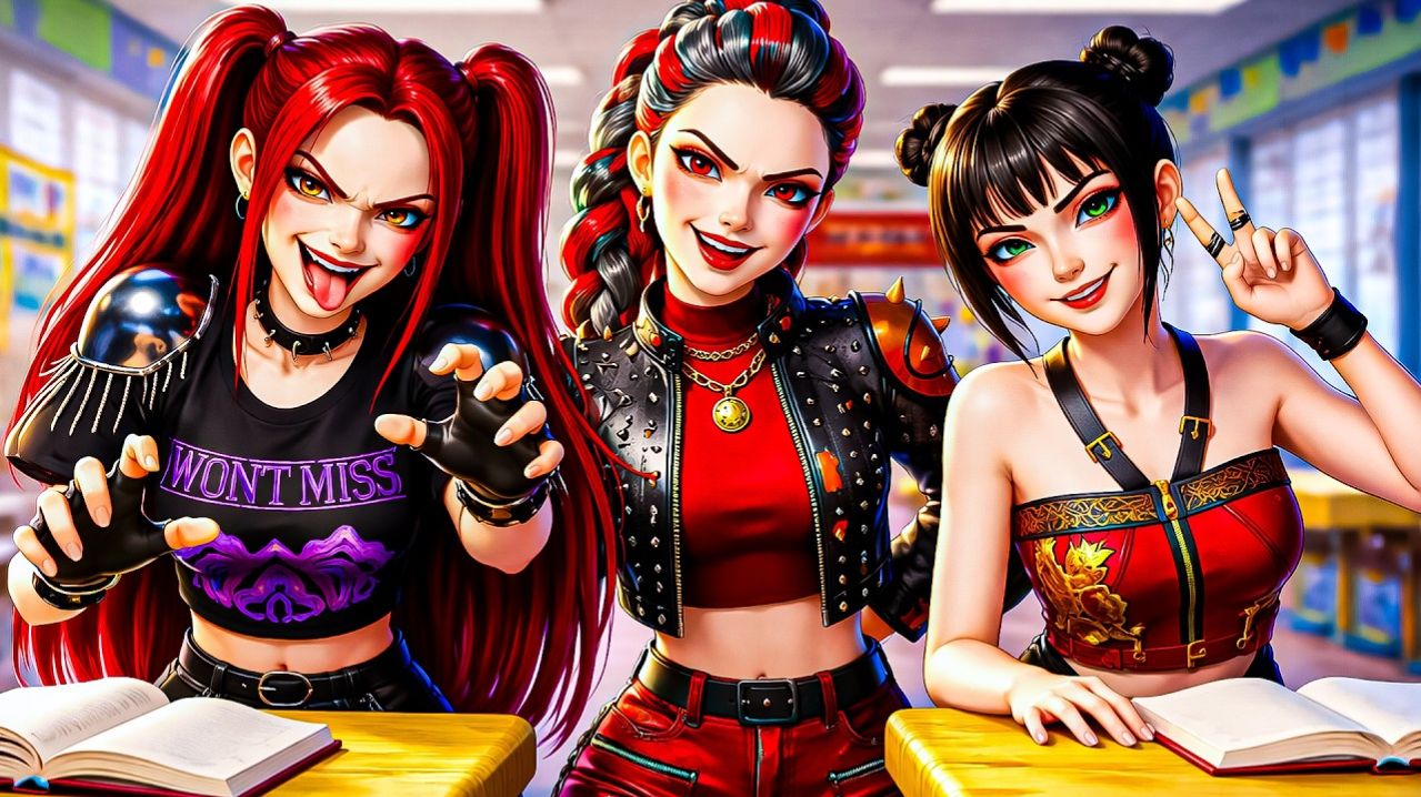 Злая охотница в школе! K-pop анимационный сериал «Охотники на демонов»