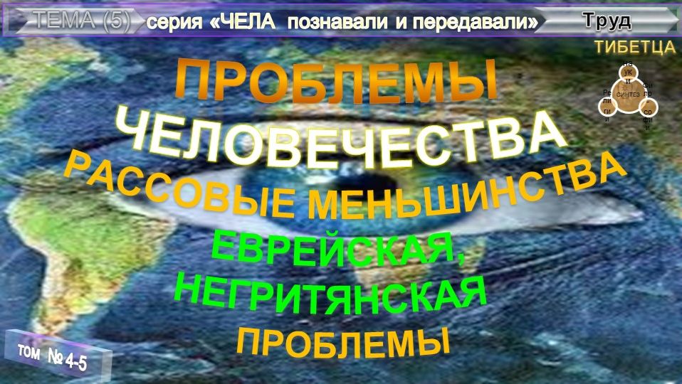 (4-5) ЕВРЕЙСКАЯ И НЕГРИТЯНСКАЯ ПРОБЛЕМЫ. МЕНЬШИНСТВА - ПРОБЛЕМЫ ЧЕЛОВЕЧЕСТВА - Труд ТИБЕТЦА