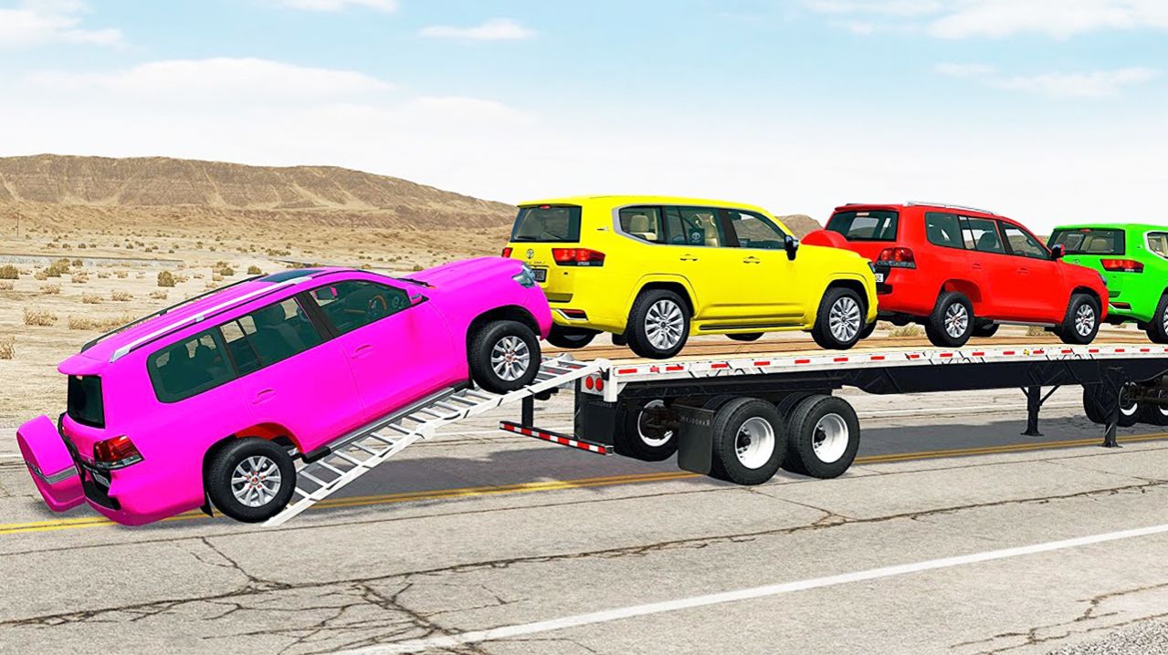 Мультики для детей. Ямы на дороге против ярких машинок. Смотреть мультики для малышей.