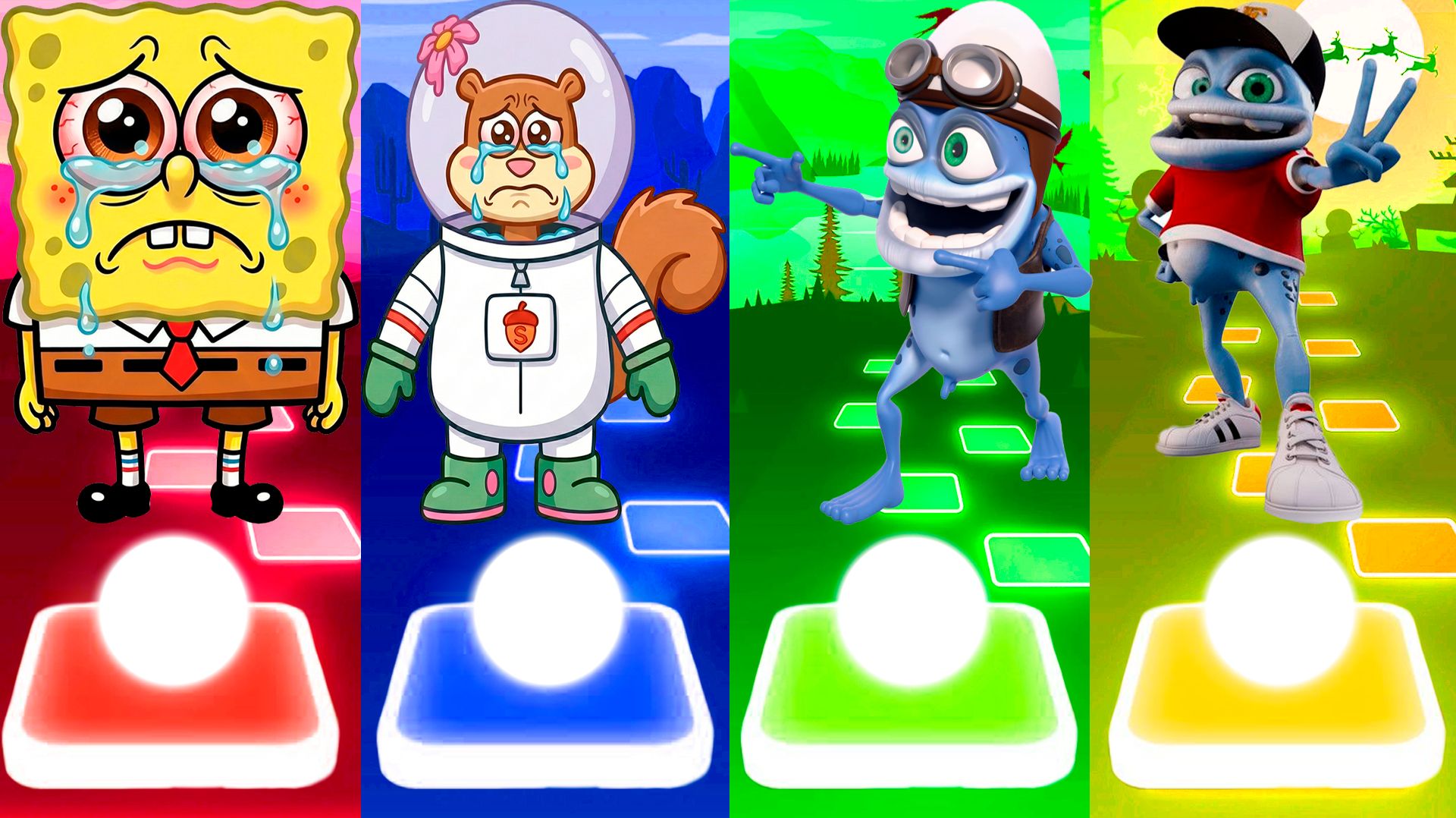 Coffin Dance Губка Боб + Crazy Frog ⭐️ Tiles Hop №55 - Мультик про Губку Боба МУЛЬТФИЛЬМЫ Спанч Боб