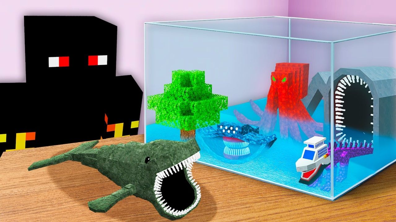 Я СДЕЛАЛ АКВАРИУМ с МОРСКИМИ МОНСТРАМИ в МАЙНКРАФТ - Видео по Minecraft