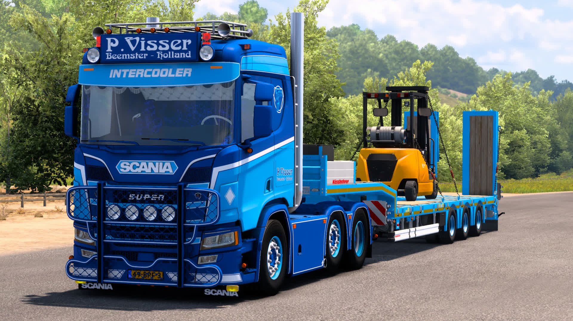 596 / ЕTS2 1.58 / Scania R650 «P.Visser» / Из Южной через Северную Корею в Китай.