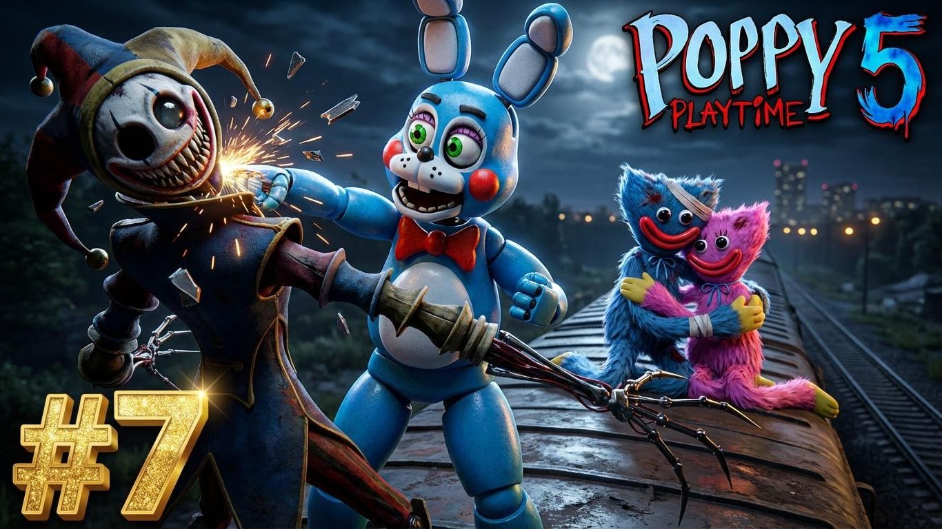 🔷ФИНАЛЬНАЯ СХВАТКА С ПРОТОТИПОМ НА ПОЕЗДЕ🔷Poppy PlayTime 5 #7