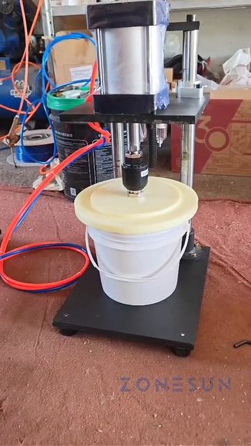 Пневматический укупорщик пластиковых ведер ZONESUN ZS-PDCM100