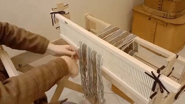 Станок с бердом Ткачество снование и начало работы