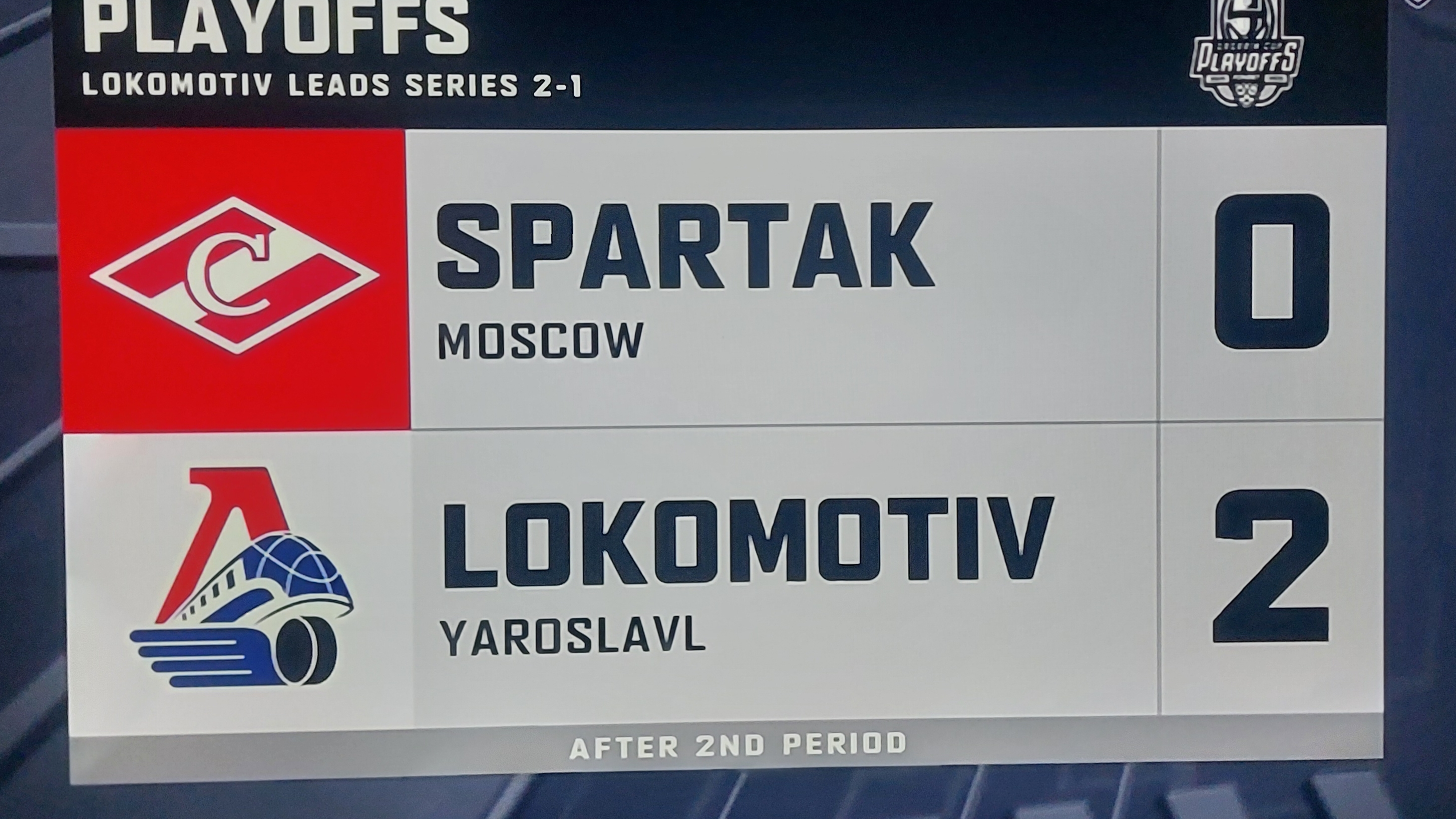 Хоккей. Плей- офф 1/8 финала Спартак - Локомотив
