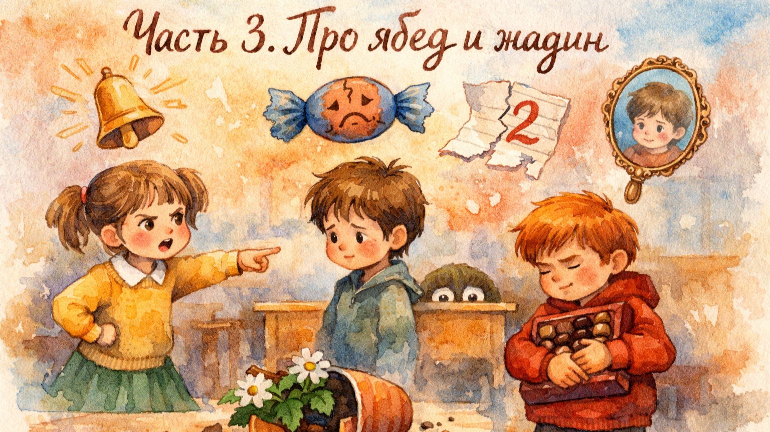 33 истории про нас (Рассказы о школе). Часть 3: Про ябед и жадин