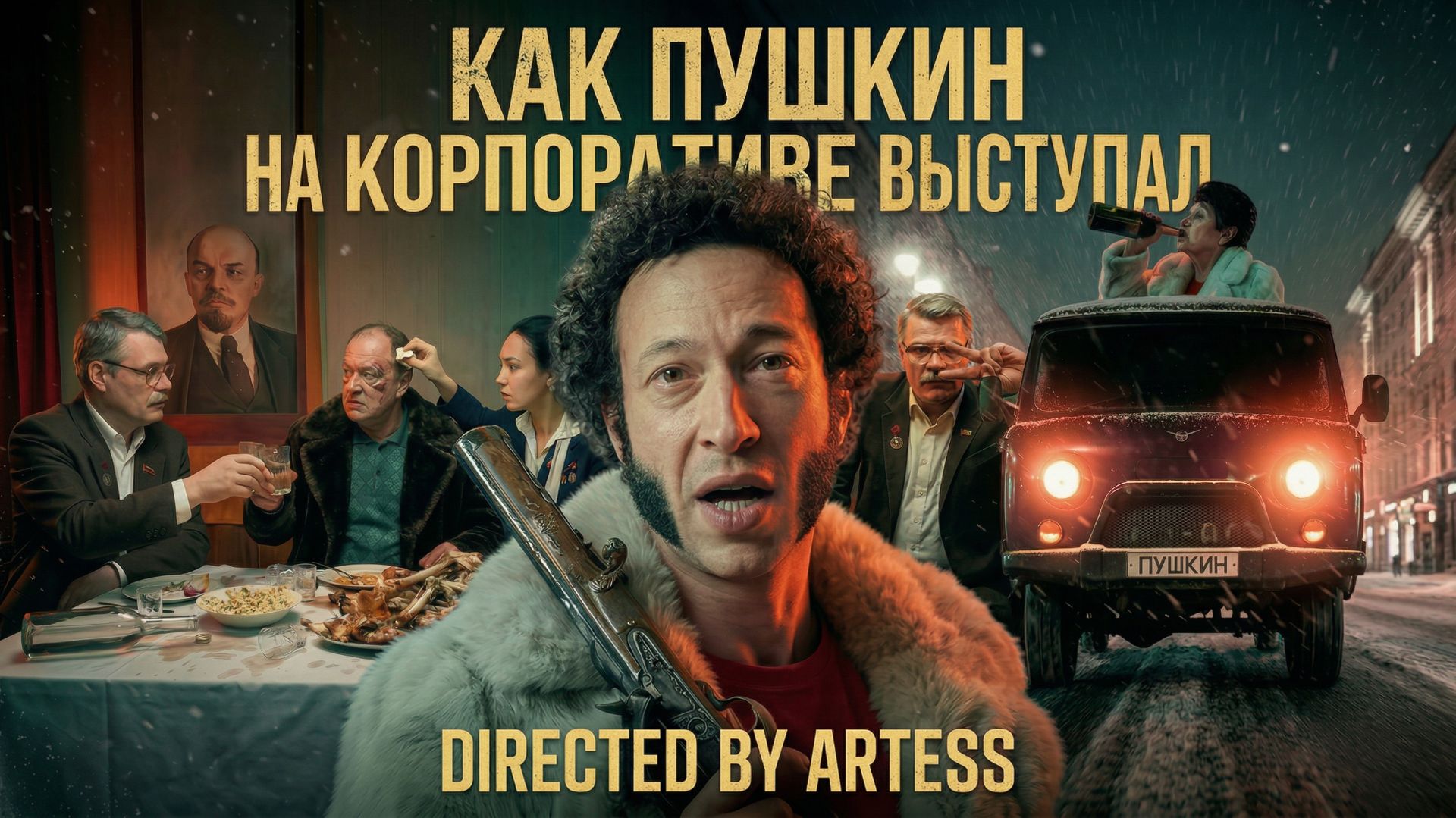 А. С. Пушкин - Я помню чудное мгновенье. История одного корпоратива. #пушкин #дискотека