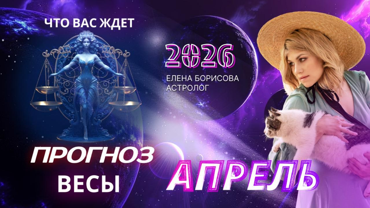 Весы Прогноз на АПРЕЛЬ 2026