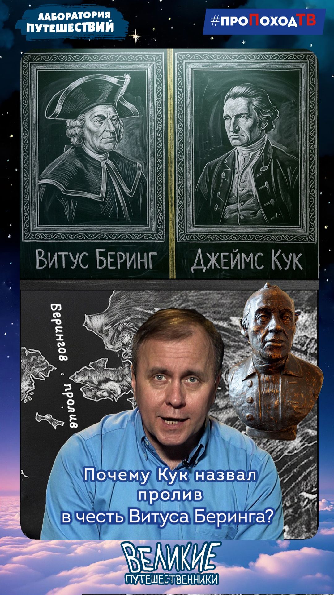 🌊 Узнайте, почему знаменитый пролив назван в честь Витуса Беринга! 📜