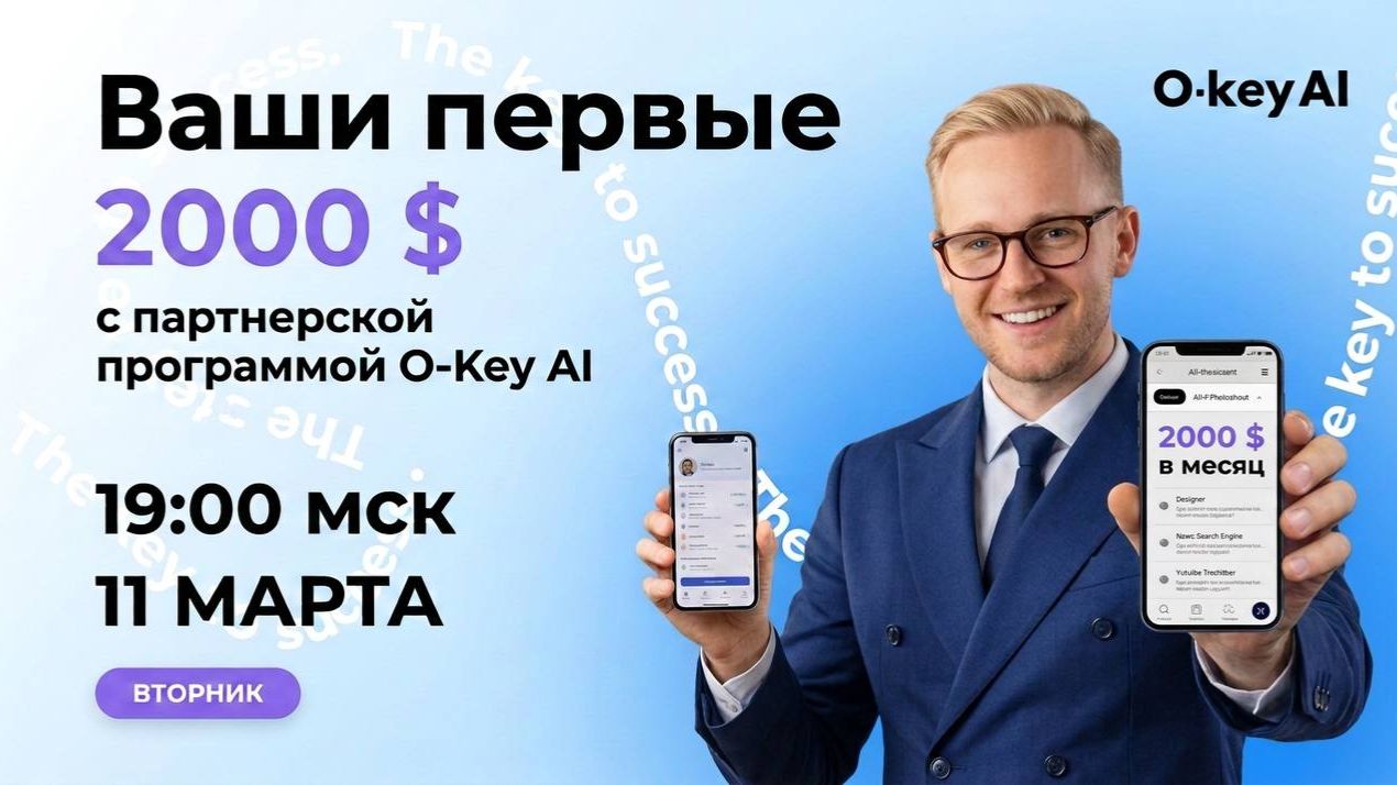 Как начать зарабатывать на ИИ без технических навыков: открытая встреча O-Key AI