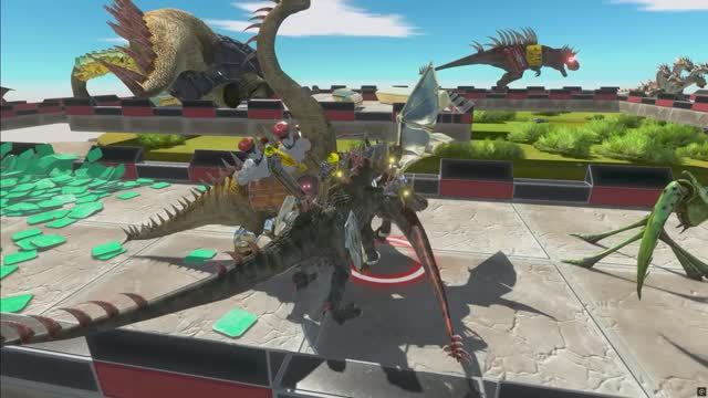 ARBS: ТРЁХГЛАВЫЙ ДИНОЗАВР СРАЖАЕТСЯ ПРОТИВ ВСЕХ ЖИВОТНЫХ — БИТВА ТИТАНОВ! 🦖🐺🦁🔥💀