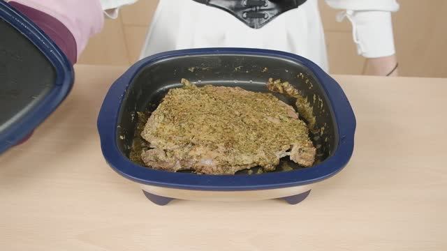 Tupperware Moscow | «МикроПро Гриль» (1,5 л): стейк рибай