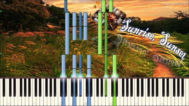 Sunrise, Sunset (piano tutorial) [НОТЫ/MIDI]